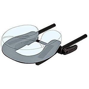 EARTHLITE Massage Table Face Cradle DELUXE ADJUSTABLE - Durable, Fully Adjustable Headrest Platform for massage chairs & tables, Black