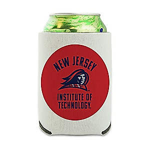 New Jersey Institute of Technology Highlanders Logo Can Cooler - Drink Sleeve Hugger Collapsible Insulator - Beverage Insulated Holder