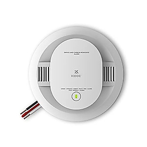 Kidde Hardwired Smoke & Carbon Monoxide Detector, AA Battery Backup, LED Warning Light Indicators & Smoke Detector, Hardwired Smoke Alarm with Battery Backup & Interconnect Capability
