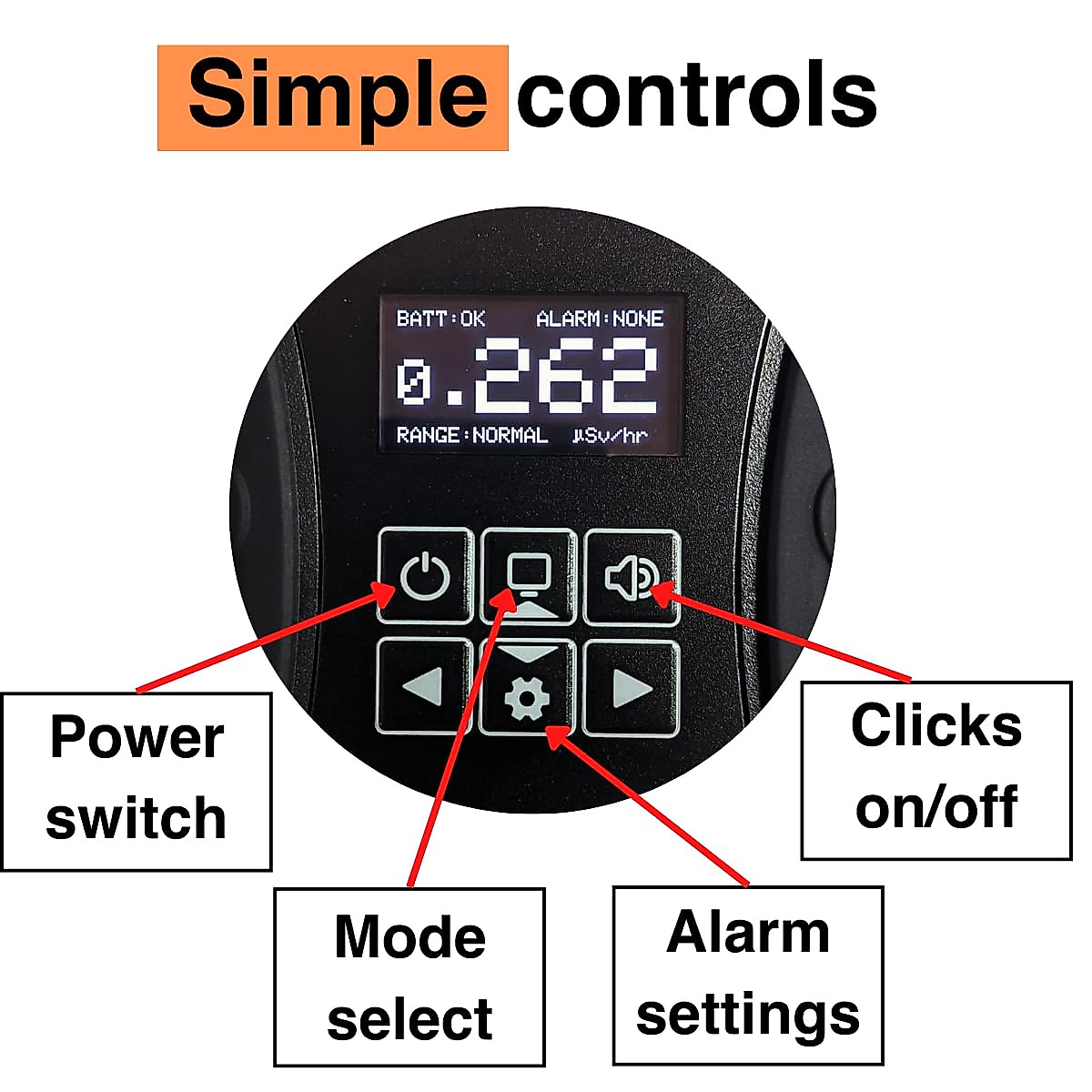 High Range Geiger Counter - Better Geiger S-1 Scintillator Radiation Detector and Dosimeter