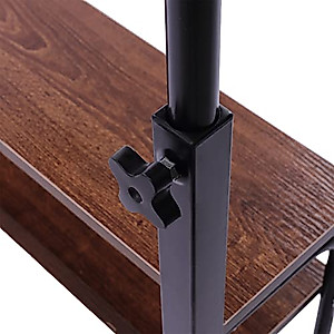 HOOMTLSY Mobile Laptop Desk (15.74''x31.49) Adjustable Standing Desk Portable Laptop Computer Desk with Wheels Rolling Desk Sofa Bed Side Table Couch Computer Desk for Home Office Classroom