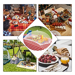 5 Pack Mesh Food Tents Food Covers for Outdoors, Pop-Up Food Nets Collapsible and Reusable Mesh Food Covers for Outside Party Picnics and Home Use