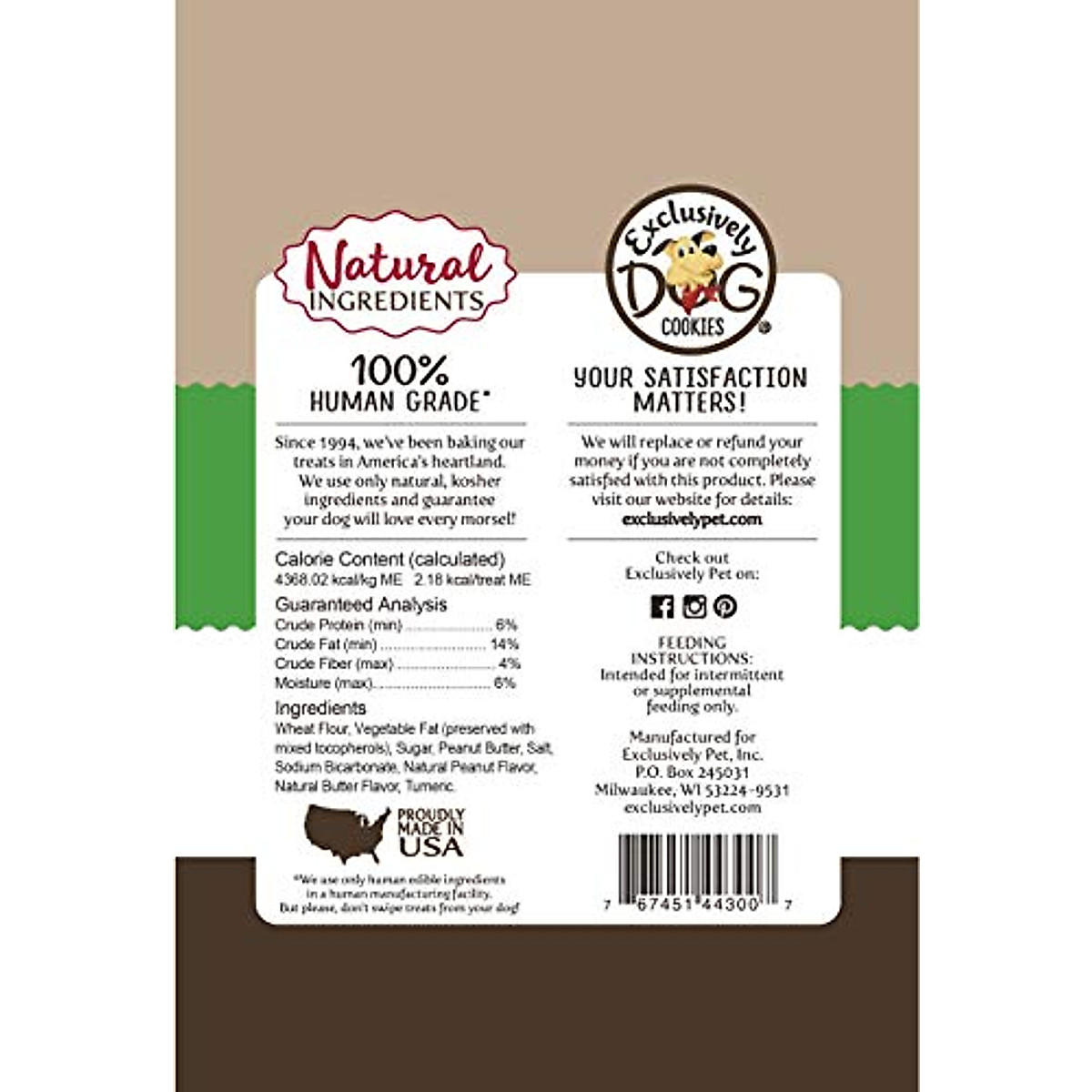 Exclusively Pet Best Buddy Bits-Peanut Butter Flavor, 5-1/2 oz Package