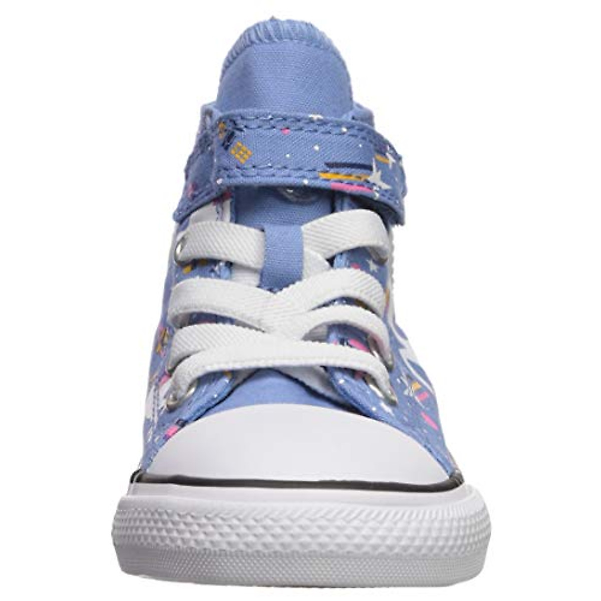 Converse Baby-Girl's Chuck Taylor All Star 1V Unicons Sneaker, Light Blue/Black/White, 3 M US Infant