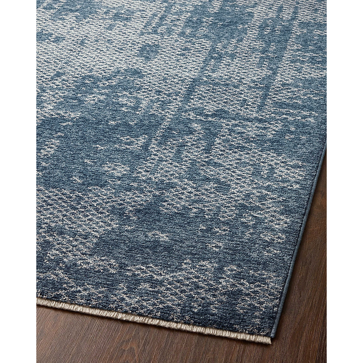Loloi II Vance Collection VAN-01 Denim/Dove 2'-7" x 12'-0" Runner Rug