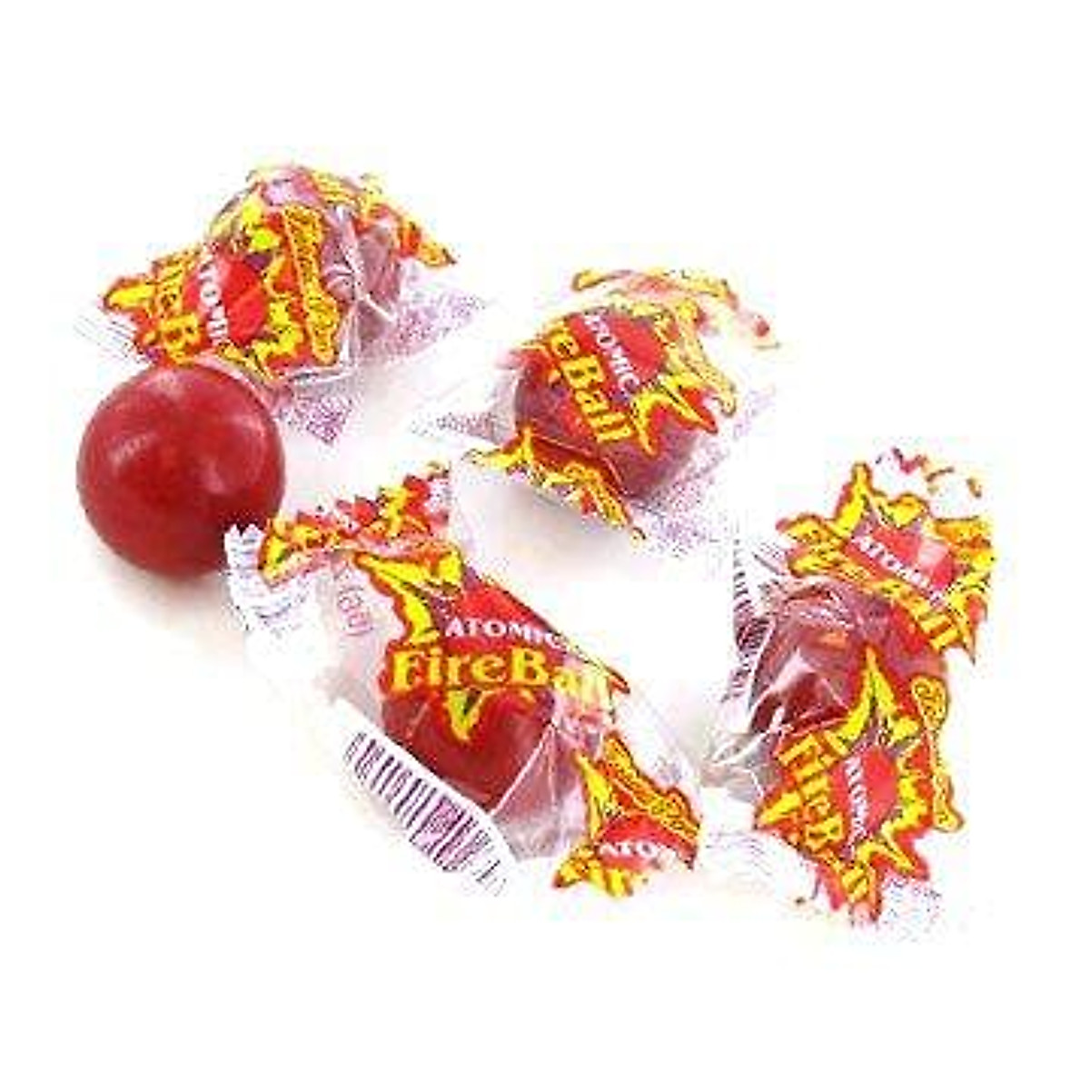 ATOMIC Fireballs - Fireball Candy Bulk - 1 LB - Hot Jawbreakers Candy - Bulk Candy - Individually Wrapped - Atomic Fireball Candy - Spicy Candy - Red Hot Cinnamon Candy Balls - Fire Balls Hard Candy