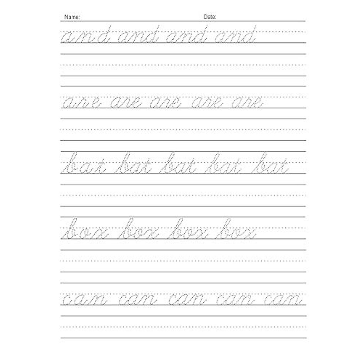 Cursive Handwriting Workbook For Kids: Cursive for beginners workbook. Cursive letter tracing book. Cursive writing practice book to learn writing in cursive