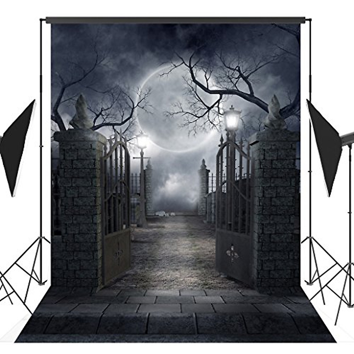 OUYIDA 5X7FT Halloween Theme Pictorial Cloth Customized Photography Backdrop Background Studio Prop TP17A