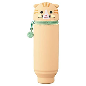 LIHIT LAB. PuniLabo Stand Up Pen Case (Pen Holder) Tiger Cat A7712-11