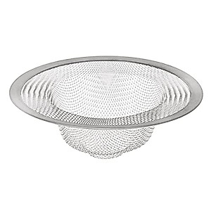 HIC Kitchen Mesh Sink Strainer, 18/8 Stainless Steel, Set of 2, 4.5-Inches