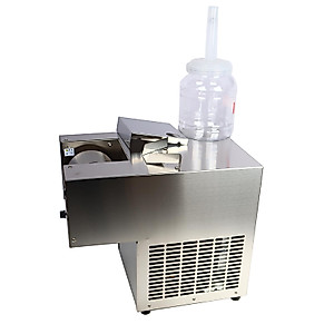 TECHTONGDA Commercial Automatically Ice Shaving Machine, 374lbs/Day Snowflake Ice Machine, Air Cooling Electric Ice Crush Machine, Adjustable Speed Snow Cone Maker for Home, Restaurant, Milktea Shops