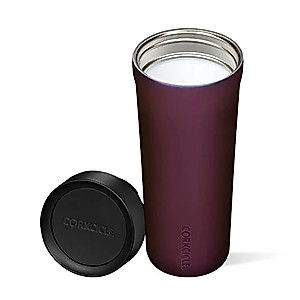 Corkcicle Commuter Cup Insulated Stainless Steel Spill Proof Travel Coffee Mug Keeps Beverages Cold for 9 Hours and Hot for 3 Hours, Nebula, 17 oz