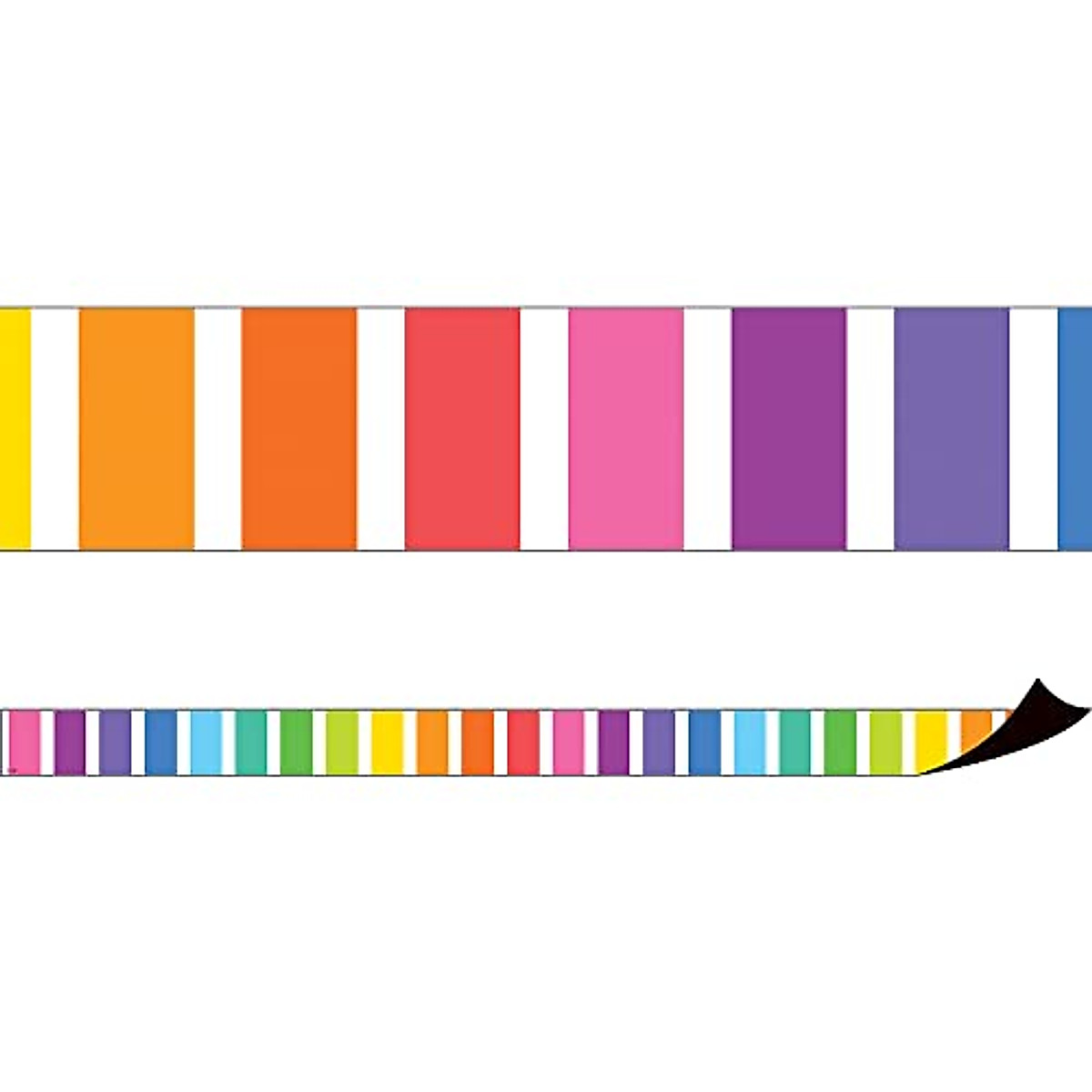 Teacher Created Resources Colorful Stripes Magnetic Border (TCR77563)