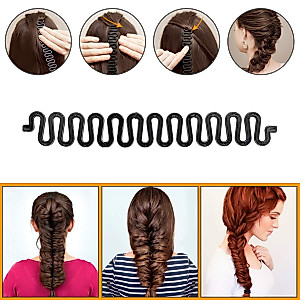 Winkeyes Hair Styling Set - DIY Hair Braiding Tool Kit with Hair Modelling Accessories for Simple and Fast Spiral Braids