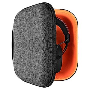 Geekria Shield Case for Hyperx Cloud II, Cloud Stinger Core, CloudX Stinger Core, Cloud Alpha S Headphones, Replacement Protective Hard Shell Travel Carrying Bag with Cable Storage (Dark Gray)