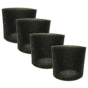 EnviroCare Replacement Foam Filter Designed to fit Shop-Vac Wet/Dry Vacuums 5-Gallon and Above, Type R 90585 9058500 905-85-00 905-85 VF2001TP 4 Filters