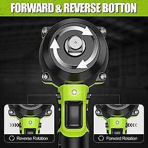 TILAX 21V Cordless Power Impact Wrench 516Ft-lbs(700N.m) High Torque 1/2 inch 4.0Ah Battery Electric Impact Gun with Brushless Motor 2300RPM Speed Fast Charger 5pcs Sockets for Car Lug Nuts