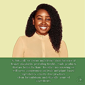 NaturAll Cleansing Sulfate-Free Avocado Shampoo | All Natural, Silicone-Free, Paraben-Free, Cruelty-Free | For Dry, Curly, Coily, or Frizzy Hair | 8 oz