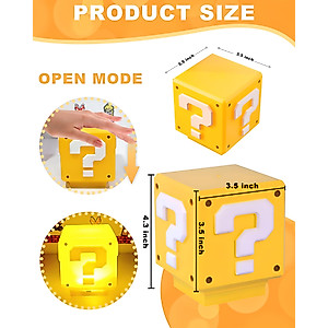 NESIMY Super Bros Toys Illusion Night Light for Kids with Game Sound Effects NightLight Decor Merchandise As Gifts for Kids and Fans (03-MLA)