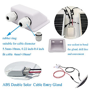 CMYYANGLIN Solar Panel Mounting Brackets ABS Corner Bracket Kit 7PCS, Drill-Free Widely Used on Roofs of RV, Caravans, Vehicles, Camper Vans, Sheds, Garages, Deck of Boats, White