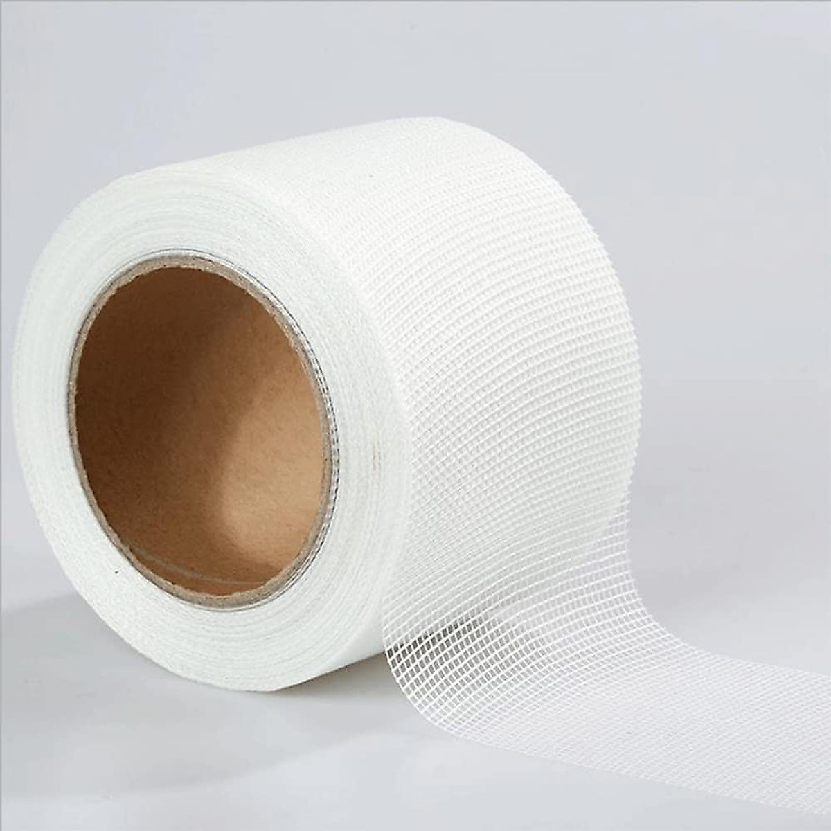 LLPT Drywall Repair Fiberglass Tape 4” x 100 Feet Industrial Grade Extra Strength Fiber Mesh Heavy Duty Self Adhesive for Seam Patch Wall Crack Seam Repair Color White (DRF410)