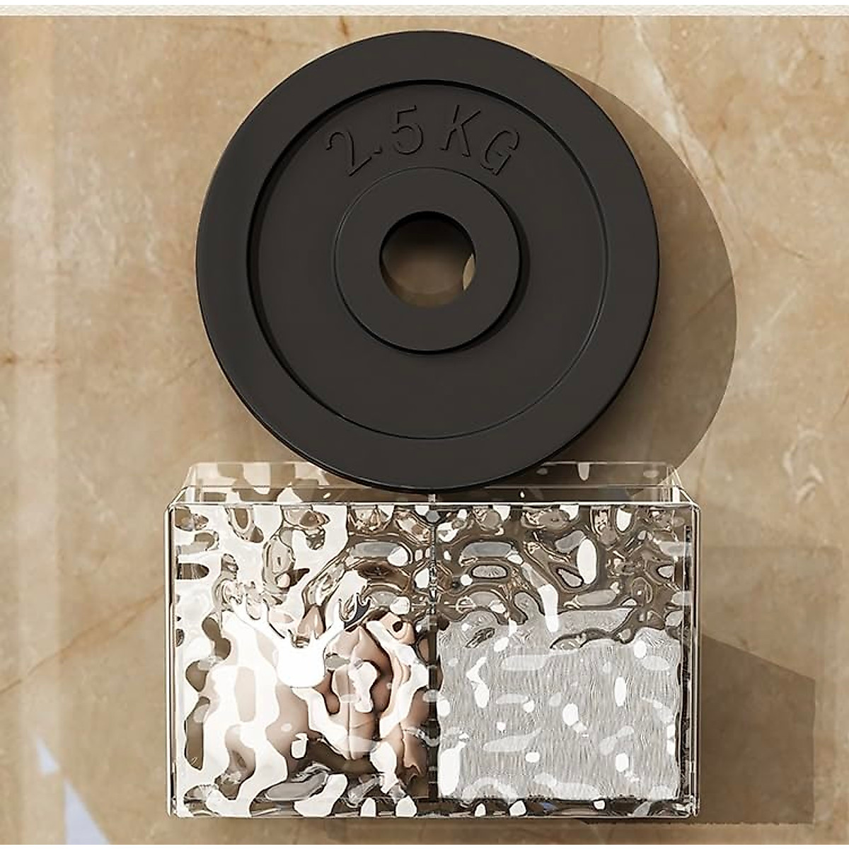 Remtavena Makeup Cotton Storage Box, No-Drill Wall-Mounted Shelf for Bathroom, Cotton Swab and Lipstick Holder, Light Luxury, High Aesthetics (White 2pcs)