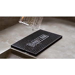 Siligrams Customized Bar Mat, Personalized Bar Mat, Silicone Bar Mat, Bar Mat for Countertop, Coffee Bar Mat Spill Mat, Bar Mat for Home Bar, Rubber Bar Mat, Bar Spill Mat (Compact - 5" x 9")