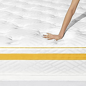 Simmons - Hybrid Gel Memory Foam Mattress - 12 Inch, King Size, Plush Feel, Individually Wrapped Coils, Moisture Wicking Cover, CertiPur-US Certified, 100-Night Trial