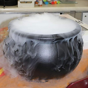 Halloween Lights Mist Maker,Halloween Machine Ultrasonic Mist Water Pond 12 LED Red Yellow and Blue Light Flashes for Halloween Party Decorations and Rockery Fishtank Vase Birdbath Deco