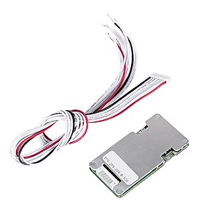 Fafeicy 24V 20A 7S L-ithium Li-ion 18650 Battery BMS Protection Board, with Balancing, Stable Protective Functions for Charging and Discharging