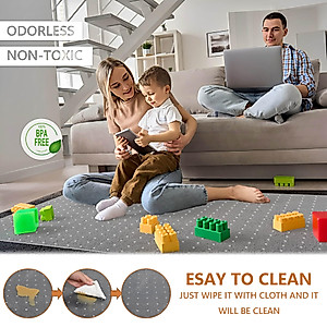 HOMEK Office Chair Mat for Low Pile Carpeted Floors - 36” x 48” Clear Carpet Chair Mats for Home & Office, Studded Floor Mat for Office Chair on Carpet