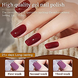 JODSONE 100 PCS Gel Nail Polish Kit No Wipe Soak off Base Coat and Matte Glossy Top Coat Gel Polish Collections Gifts for Manicure Lovers