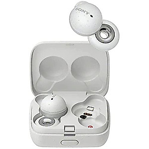Sony WFL900/W LinkBuds Truly Wireless Earbuds Headphones w/Alexa Built-in (White) Bundle with Tech Smart USA Audio Entertainment Essentials Bundle and 1 YR CPS Enhanced Protection Pack
