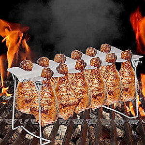 Chicken Leg Wing Rack for Smoker Grill Accessories,Drumstick Holder for Pit Boss Smoking Accessories