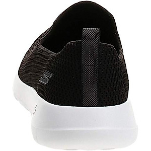 Skechers mens Go Max-athletic Air Mesh Slip on Walking Shoe, Black/White, 9.5 X-Wide US