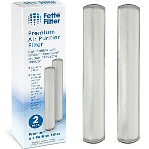 Fette Filter - Air Purifier True Hepa Filter Compatible with Envion Therapure TPP230 & TPP240 Compare to Part # TPP240F - Pack of 2