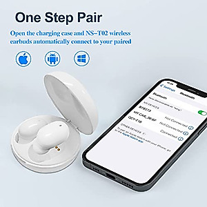 qukam Mini Wireless Earbuds for Kids,Bluetooth Headphones for Small Ears Women Man Adults,25hrs Playtime Built in Mic Earphones Premium Deep Bass in Ear Headset for School Sport Gym