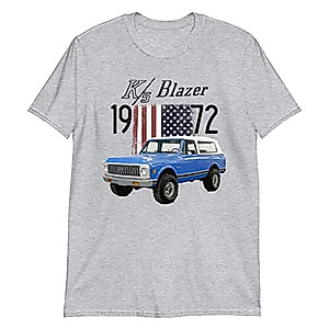 1972 Chevy Blazer K5 Light Blue Vintage Truck Short-Sleeve Unisex T-Shirt