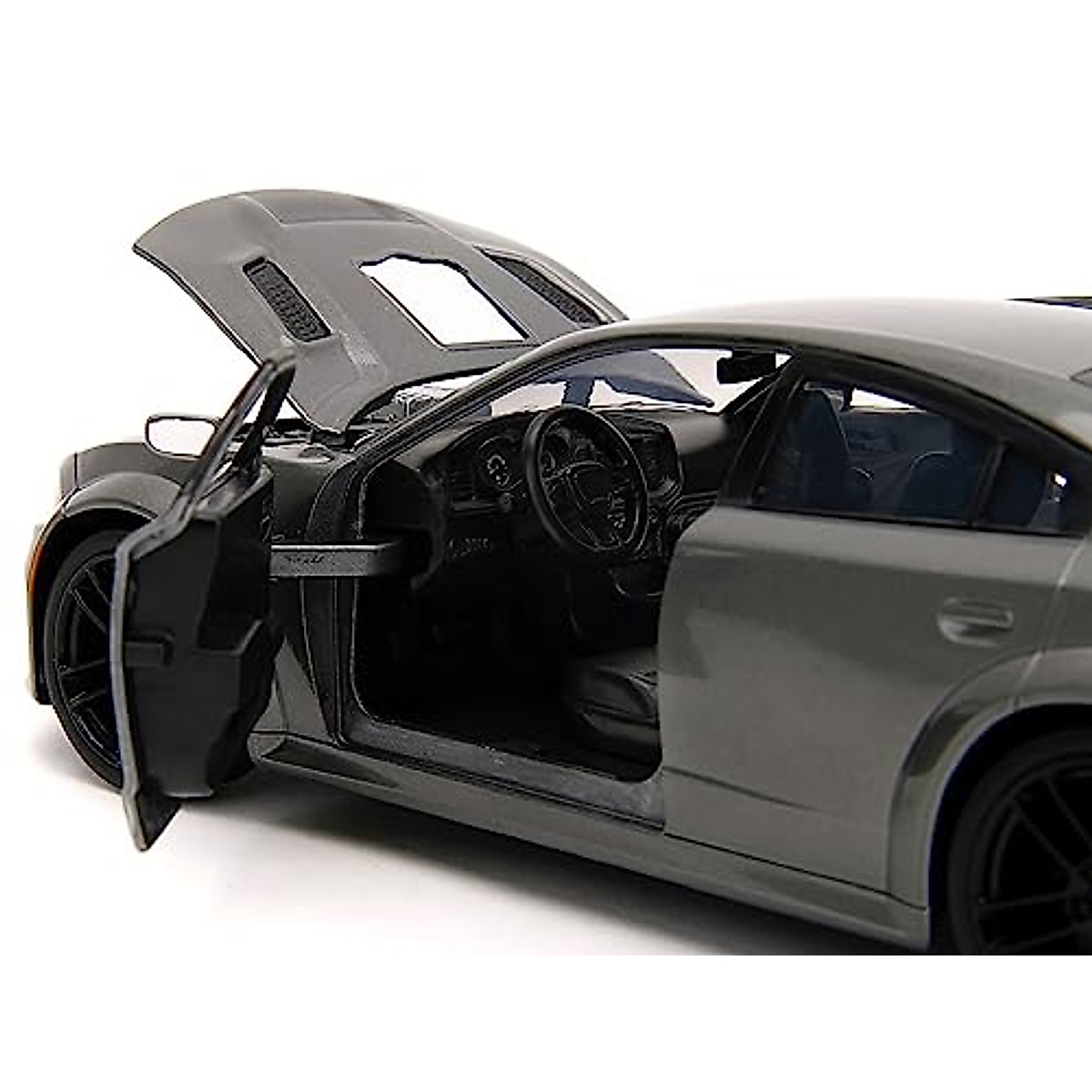 2021 Charger SRT Hellcat Gray Metallic Fast X (2023) Movie 1/24 Diecast Model Car by Jada 34472