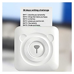 XWWDP Portable Bluetooth 4.0 Thermal Photo Printer Wireless Inkless Mini Pocket Label Notes Printer Papers