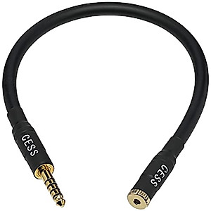 CESS-230 Male 4.4mm Balanced to Female 2.5mm Balanced Headphone Earphone Dongle Adapter Cable