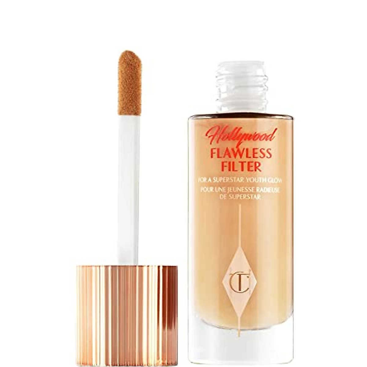 Charlotte Tilbury Hollywood Flawless Filter Face Foundation Primer & Highlight - 1 oz Full Size (Shade 2)