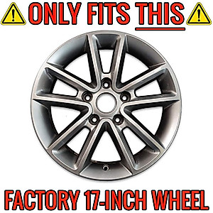 Upgrade Your Auto 17" 4pc Gloss Black Wheel Skins (Set of 4) for Dodge Journey 2014-2019