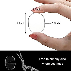 Fiada 30 Pieces Drum Dampeners Gels Silicone Gel Pads Soft Drum Dampeners for Drums Cymbals Tone Control (Transparent White, Black, Blue, Gray)