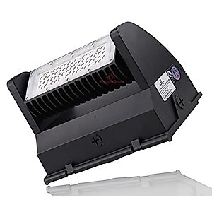 RuggedGrade 5,600 Lumen - 40 Watt Rotate III Series LED Wall Pack - 5000K - High Efficiency 140 Lumen to watt - Black Color - with Photocell