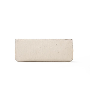 【YONBEN】Canvas pencil case cartucheras escolar pencilorganiz literary and fresh net red pencil bag (Beige, S)