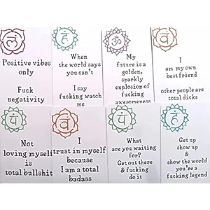 16pcs Funny Affirmation Card Gift - Positivity Affirmation Cards | Daily Affirmation Cards Motivational Phrase | Affirmation Cards Set | Positive Affirmations Cards | Birthday Cards for self Friends