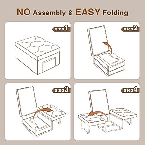 4 in 1 Sleeper Chair, Convertible Sleeper Sofa with Hide a Bed Chair, Sleeper Chairs for Adults, Ottoman Bed Sleeper with Adjustable Backrest for Living Room Apartment Office, Dark Grey