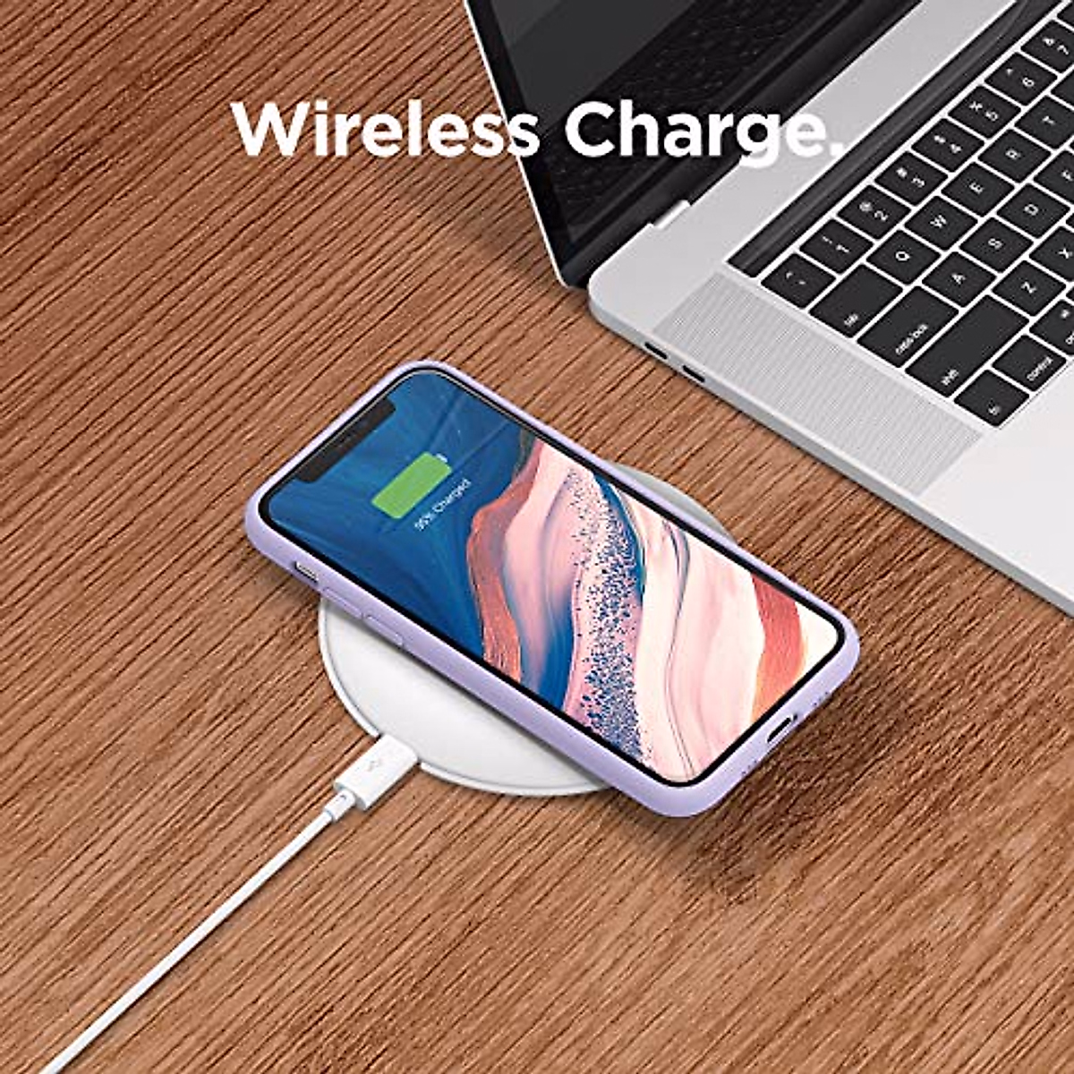 elago Liquid Silicone Case Compatible with iPhone 11 case (6.1 inches), Silicone Mobile Phone Case, All-Round Protection: 3-Layer Protective Case, Raised Edge for Screen and Camera (Lavender)