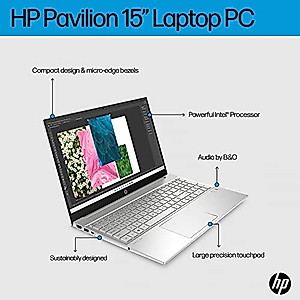 HP 2022 Newest Pavilion 15.6" FHD Touchscreen Laptop, Intel 12-Core i7-1260P, Iris Xe Graphics, 16GB DDR4 1TB NVMe SSD, WiFi 6, USB-C, HDMI 2.0, Backlit Keyboard, Fingerprint, Win11 Pro
